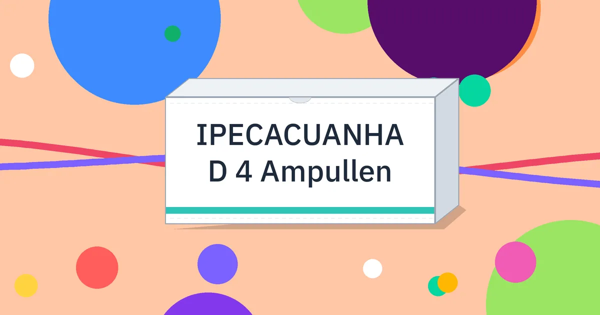 Symbolbild: Packung mit der Aufschrift IPECACUANHA D 4 Ampullen (PZN 11706602) – Verfügbarkeit und Bezug in Apotheken in Frankfurt am Main