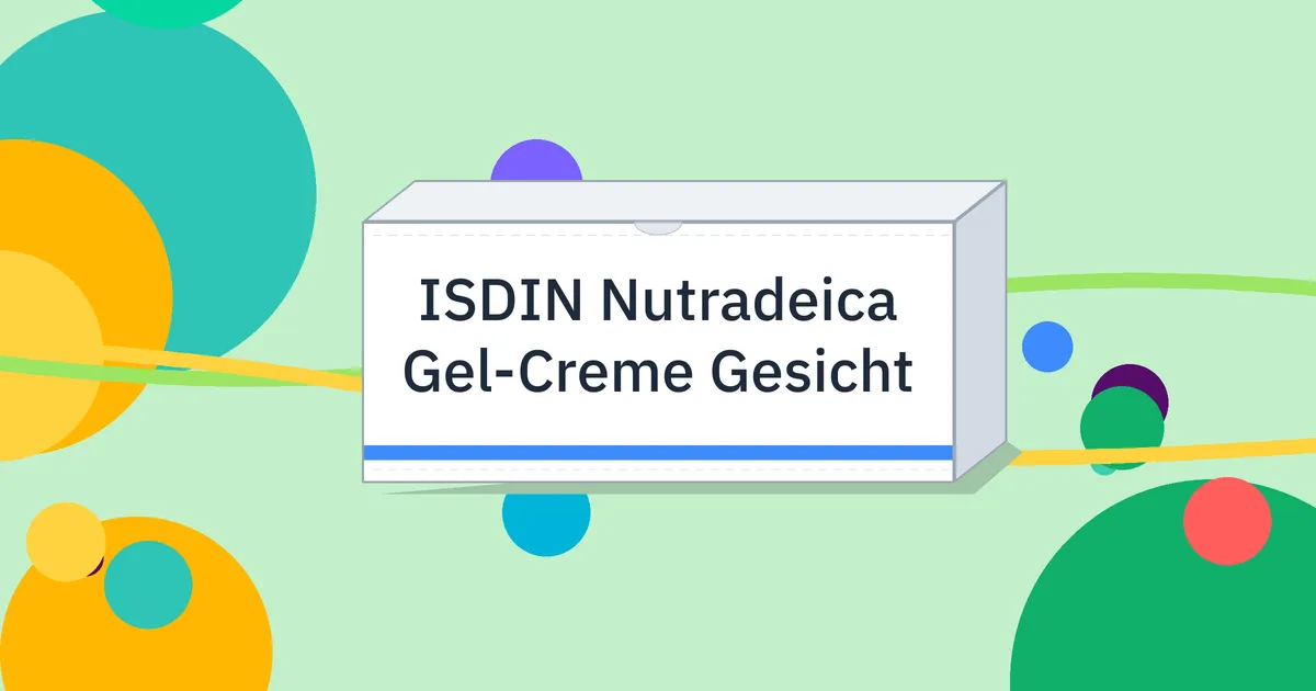 Symbolbild: Packung mit der Aufschrift ISDIN Nutradeica Gel-Creme Gesicht (PZN 19979914) – Verfügbarkeit und Bezug in Apotheken in Frankfurt am Main