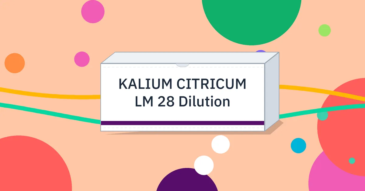Symbolbild: Packung mit der Aufschrift KALIUM CITRICUM LM 28 Dilution (PZN 12920349) – Verfügbarkeit und Bezug in Apotheken in Frankfurt am Main
