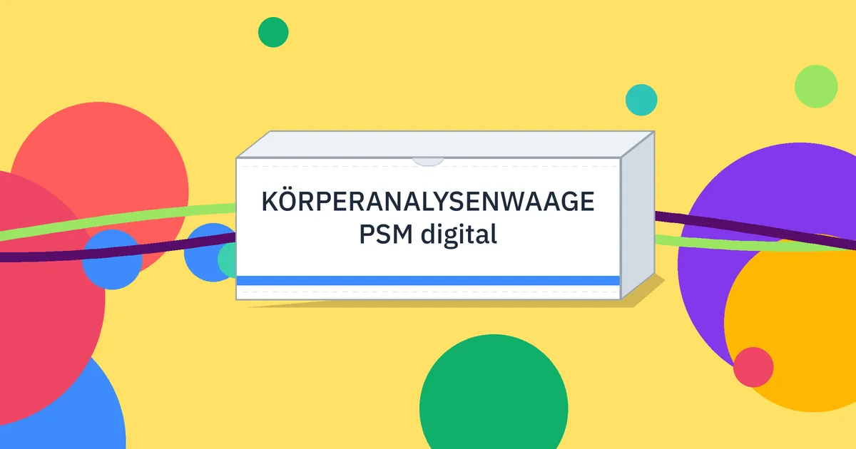 Symbolbild: Packung mit der Aufschrift KÖRPERANALYSENWAAGE PSM digital (PZN 16150405) – Verfügbarkeit und Bezug in Apotheken in Frankfurt am Main