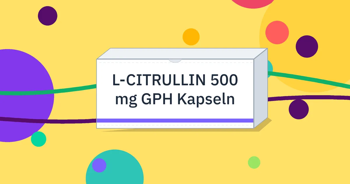 Symbolbild: Packung mit der Aufschrift L-CITRULLIN 500 mg GPH Kapseln (PZN 07012331) – Verfügbarkeit und Bezug in Apotheken in Frankfurt am Main