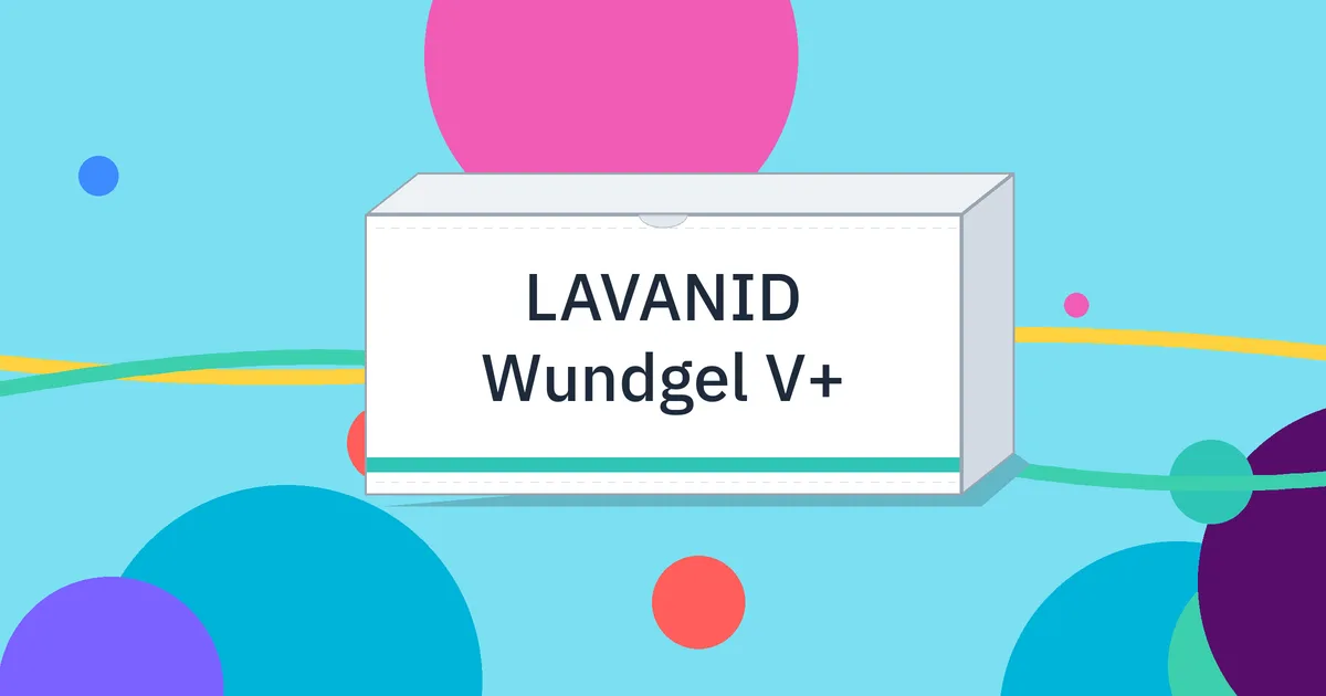 Symbolbild: Packung mit der Aufschrift LAVANID Wundgel V+ (PZN 18669815) – Verfügbarkeit und Bezug in Apotheken in Frankfurt am Main