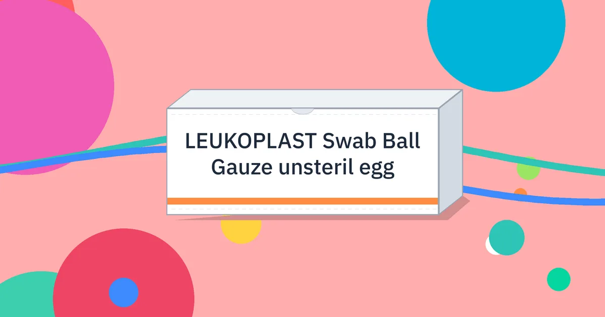 Symbolbild: Packung mit der Aufschrift LEUKOPLAST Swab Ball Gauze unsteril egg (PZN 20741193) – Verfügbarkeit und Bezug in Apotheken in Frankfurt am Main