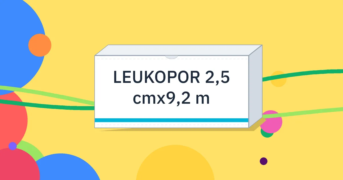 Symbolbild: Packung mit der Aufschrift LEUKOPOR 2,5 cmx9,2 m (PZN 19162828) – Verfügbarkeit und Bezug in Apotheken in Frankfurt am Main