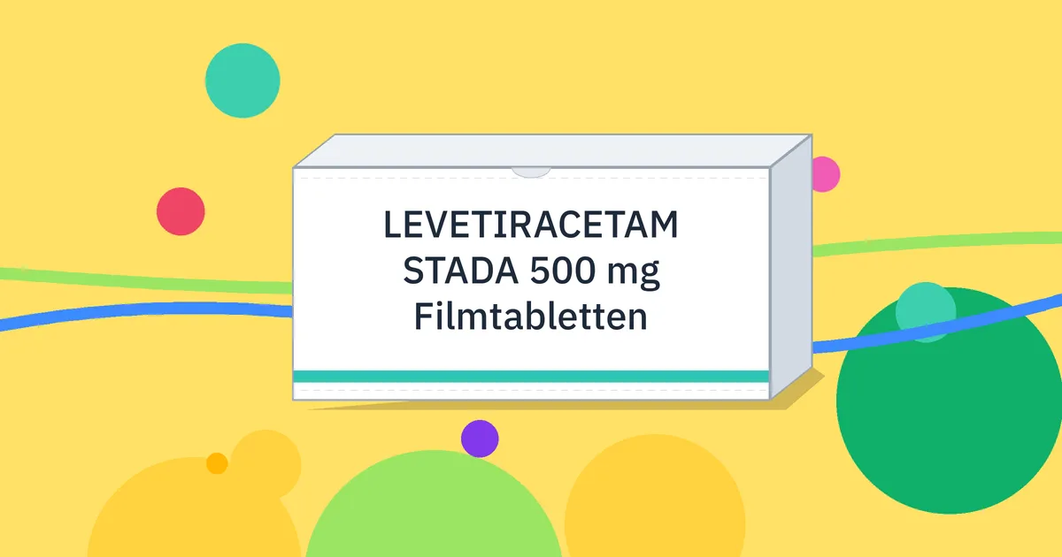 Symbolbild: Packung mit der Aufschrift LEVETIRACETAM STADA 500 mg Filmtabletten (PZN 09277855) – Verfügbarkeit und Bezug in Apotheken in Frankfurt am Main