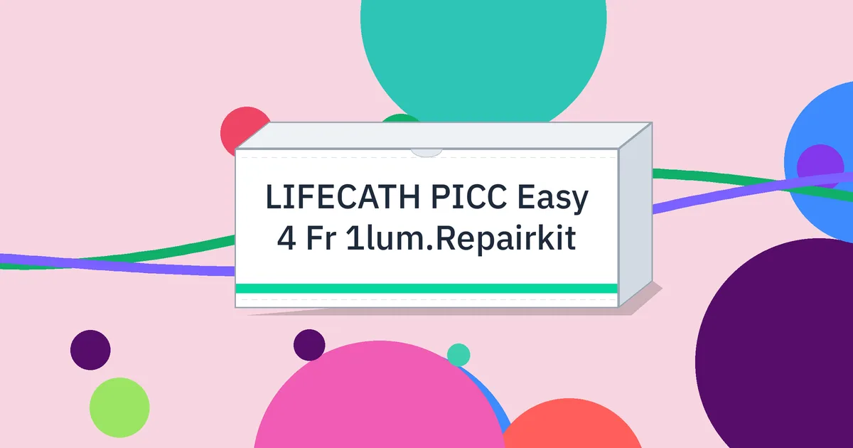 Symbolbild: Packung mit der Aufschrift LIFECATH PICC Easy 4 Fr 1lum.Repairkit (PZN 15209786) – Verfügbarkeit und Bezug in Apotheken in Frankfurt am Main