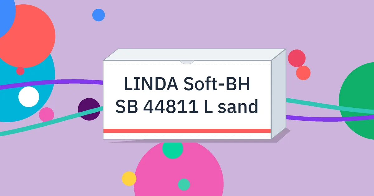 Symbolbild: Packung mit der Aufschrift LINDA Soft-BH SB 44811 L sand (PZN 18711612) – Verfügbarkeit und Bezug in Apotheken in Frankfurt am Main