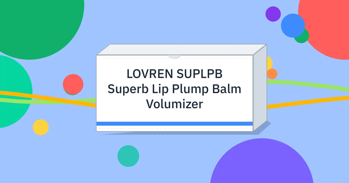 Symbolbild: Packung mit der Aufschrift LOVREN SUPLPB Superb Lip Plump Balm Volumizer (PZN 20031439) – Verfügbarkeit und Bezug in Apotheken in Frankfurt am Main
