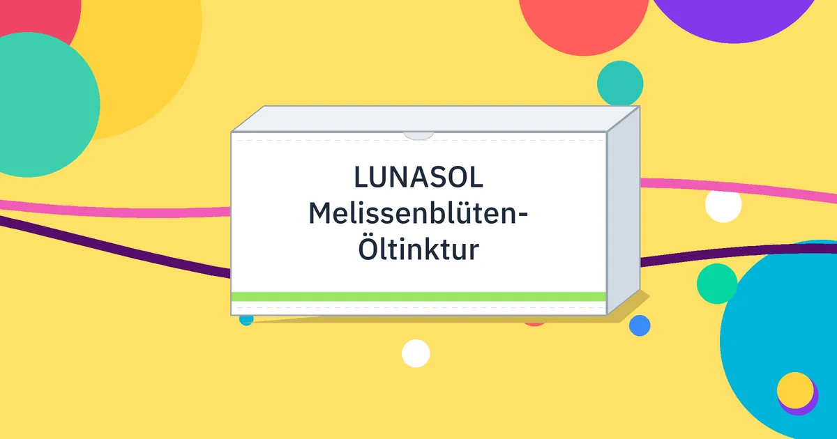 Symbolbild: Packung mit der Aufschrift LUNASOL Melissenblüten-Öltinktur (PZN 19755818) – Verfügbarkeit und Bezug in Apotheken in Frankfurt am Main