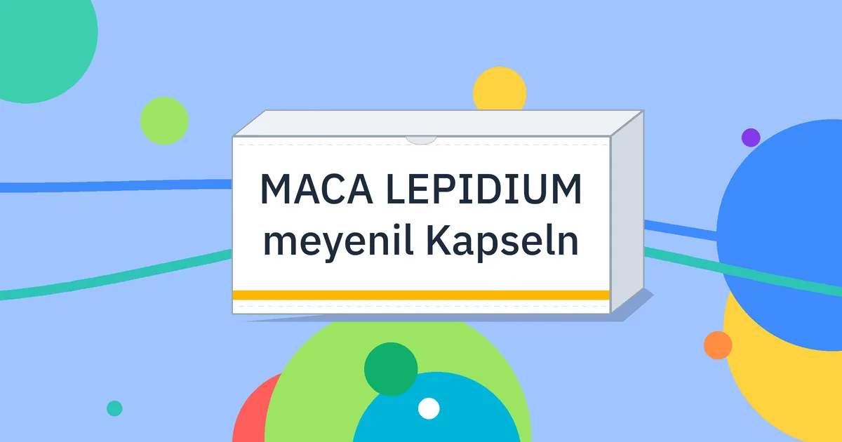Symbolbild: Packung mit der Aufschrift MACA LEPIDIUM meyenil Kapseln (PZN 01101447) – Verfügbarkeit und Bezug in Apotheken in Frankfurt am Main