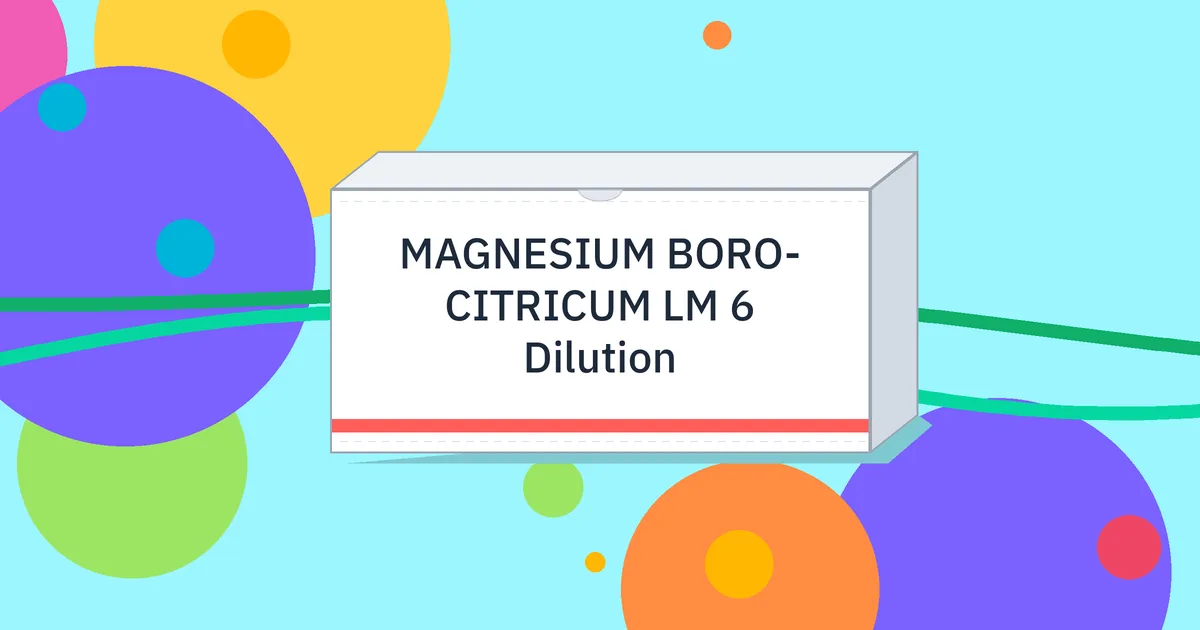 Symbolbild: Packung mit der Aufschrift MAGNESIUM BORO-CITRICUM LM 6 Dilution (PZN 12936505) – Verfügbarkeit und Bezug in Apotheken in Frankfurt am Main