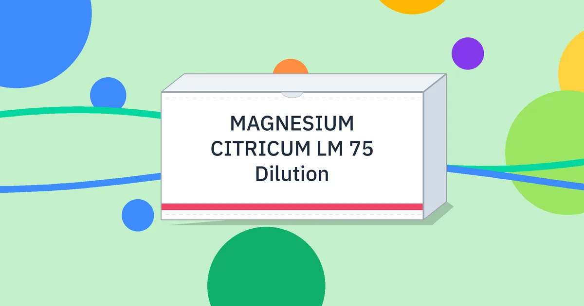 Symbolbild: Packung mit der Aufschrift MAGNESIUM CITRICUM LM 75 Dilution (PZN 13764940) – Verfügbarkeit und Bezug in Apotheken in Frankfurt am Main