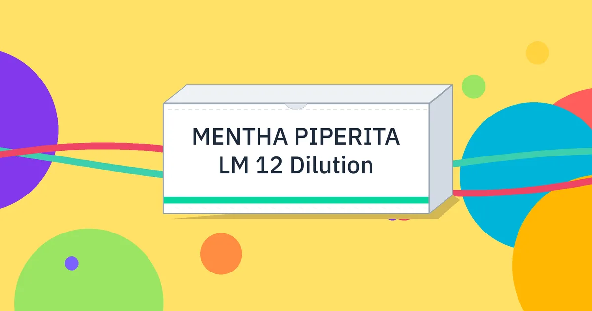 Symbolbild: Packung mit der Aufschrift MENTHA PIPERITA LM 12 Dilution (PZN 13604194) – Verfügbarkeit und Bezug in Apotheken in Frankfurt am Main