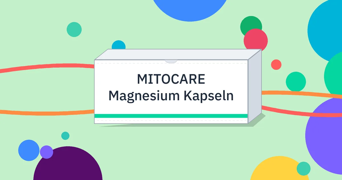 Symbolbild: Packung mit der Aufschrift MITOCARE Magnesium Kapseln (PZN 19374720) – Verfügbarkeit und Bezug in Apotheken in Frankfurt am Main