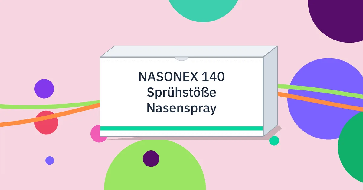 Symbolbild: Packung mit der Aufschrift NASONEX 140 Sprühstöße Nasenspray (PZN 10663256) – Verfügbarkeit und Bezug in Apotheken in Frankfurt am Main