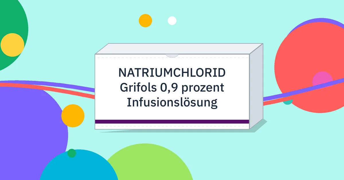 Symbolbild: Packung mit der Aufschrift NATRIUMCHLORID Grifols 0,9 prozent Infusionslösung (PZN 15821814) – Verfügbarkeit und Bezug in Apotheken in Frankfurt am Main