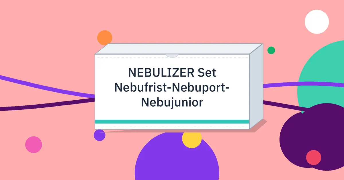 Symbolbild: Packung mit der Aufschrift NEBULIZER Set Nebufrist-Nebuport-Nebujunior (PZN 18000466) – Verfügbarkeit und Bezug in Apotheken in Frankfurt am Main