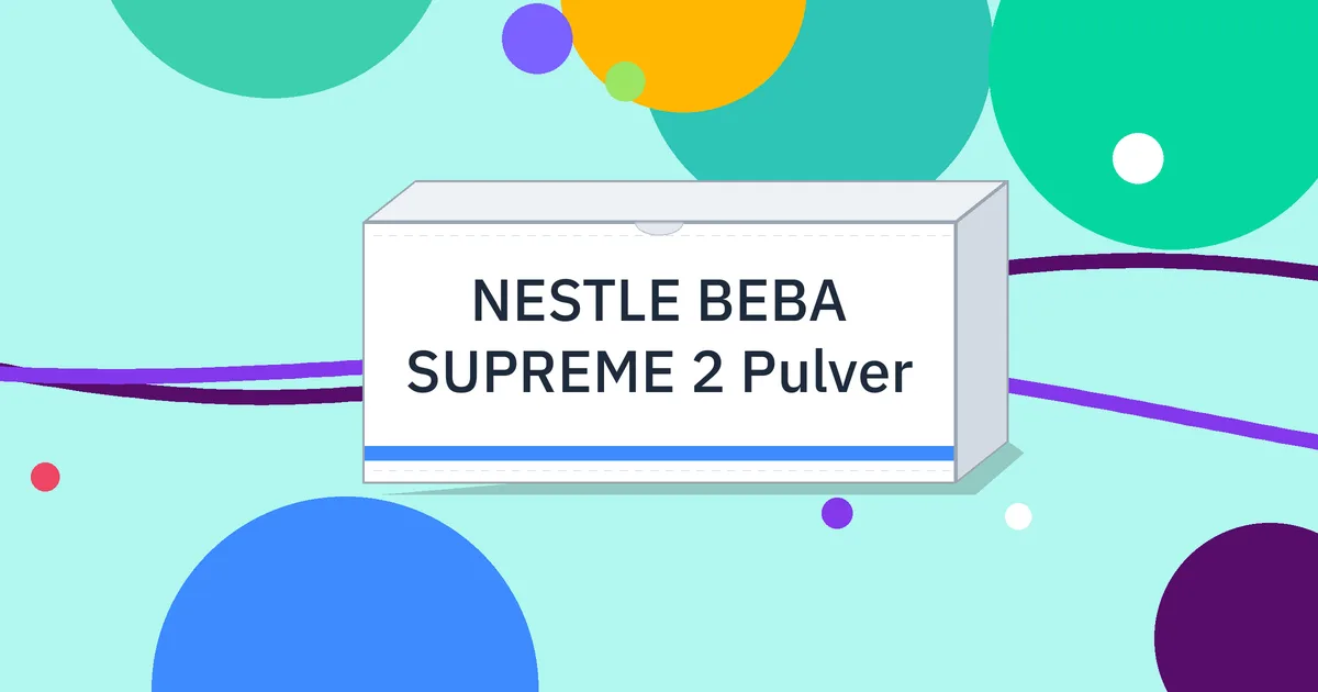 Symbolbild: Packung mit der Aufschrift NESTLE BEBA SUPREME 2 Pulver (PZN 16893690) – Verfügbarkeit und Bezug in Apotheken in Frankfurt am Main