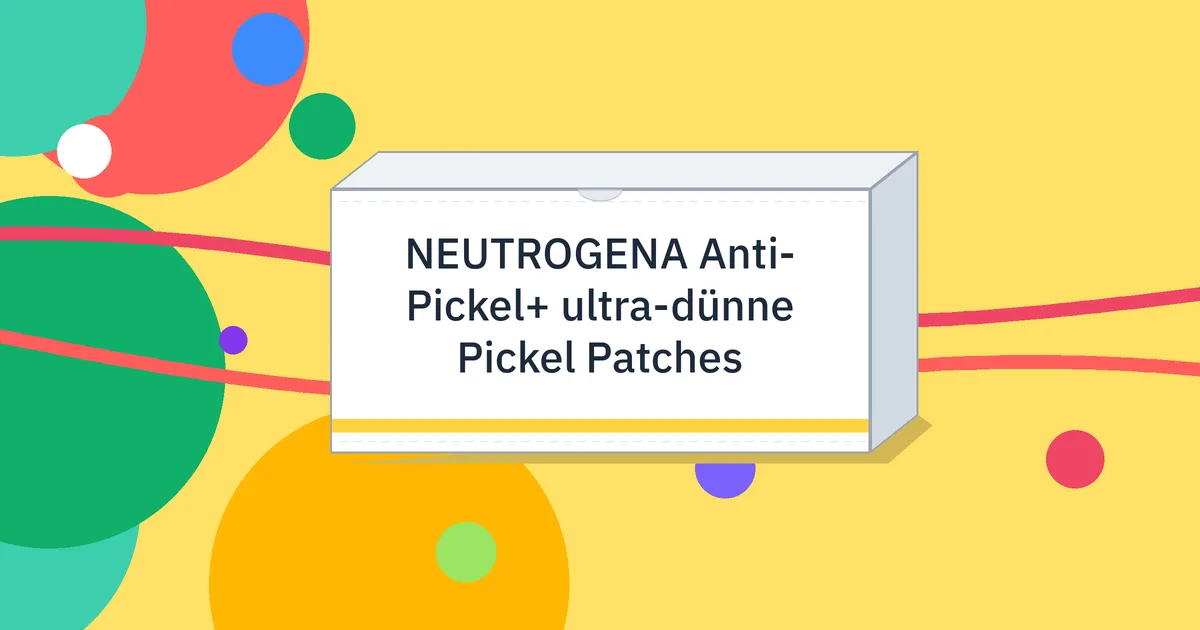 Symbolbild: Packung mit der Aufschrift NEUTROGENA Anti-Pickel+ ultra-dünne Pickel Patches (PZN 20056008) – Verfügbarkeit und Bezug in Apotheken in Frankfurt am Main