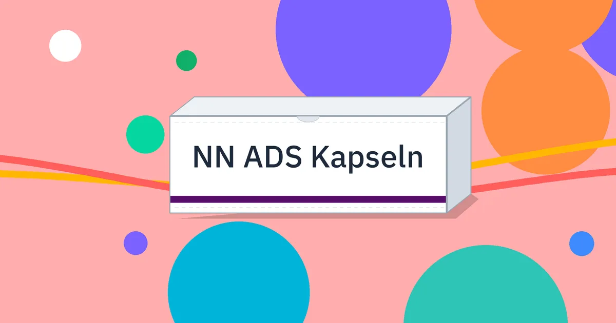 Symbolbild: Packung mit der Aufschrift NN ADS Kapseln (PZN 15321276) – Verfügbarkeit und Bezug in Apotheken in Frankfurt am Main