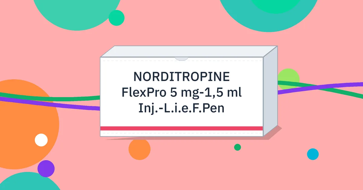 Symbolbild: Packung mit der Aufschrift NORDITROPINE FlexPro 5 mg-1,5 ml Inj.-L.i.e.F.Pen (PZN 20155064) – Verfügbarkeit und Bezug in Apotheken in Frankfurt am Main