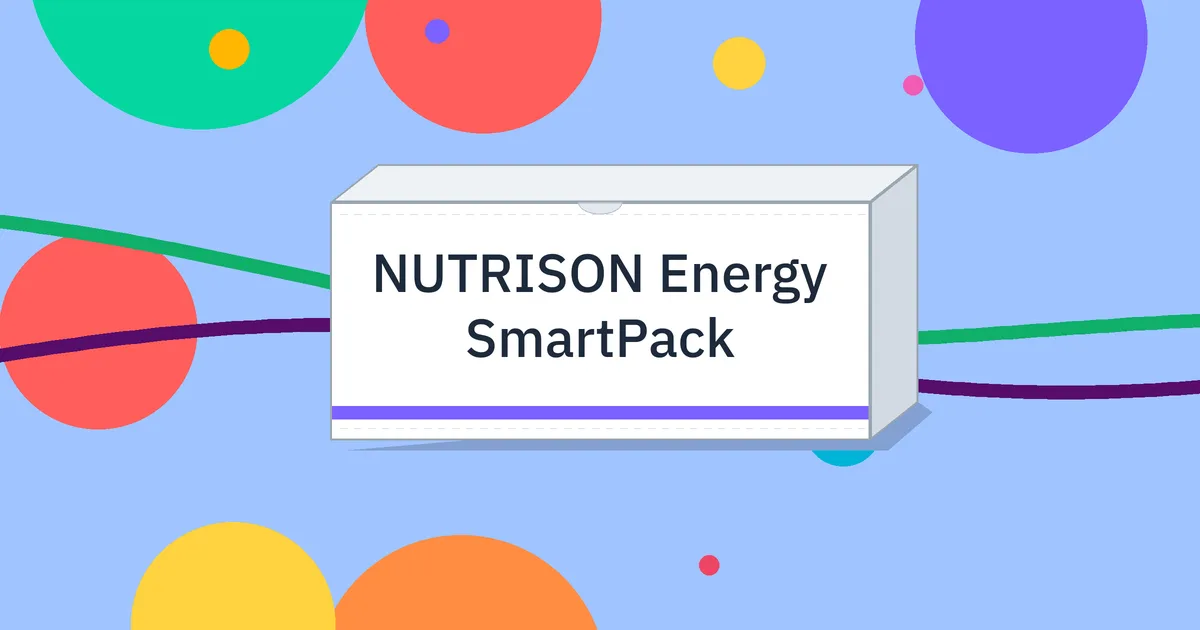 Symbolbild: Packung mit der Aufschrift NUTRISON Energy SmartPack (PZN 14132277) – Verfügbarkeit und Bezug in Apotheken in Frankfurt am Main