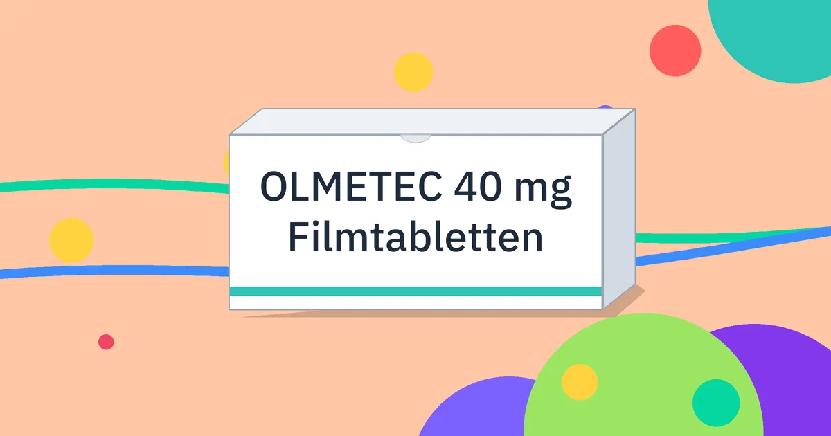 Symbolbild: Packung mit der Aufschrift OLMETEC 40 mg Filmtabletten (PZN 17835594) – Verfügbarkeit und Bezug in Apotheken in Frankfurt am Main