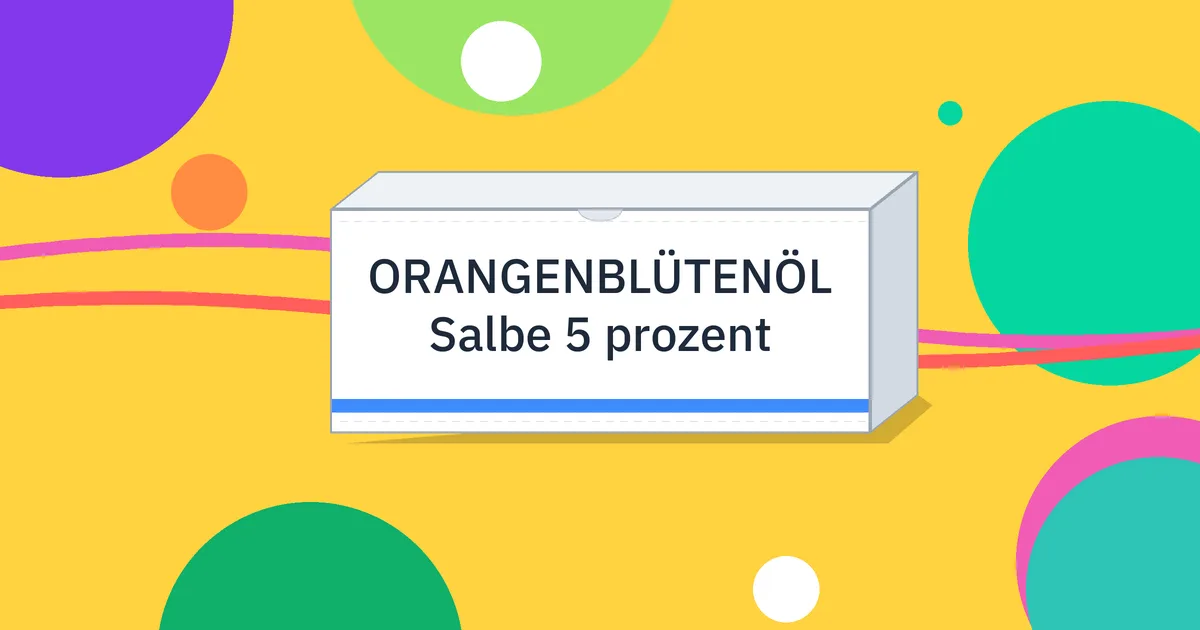 Symbolbild: Packung mit der Aufschrift ORANGENBLÜTENÖL Salbe 5 prozent (PZN 16673853) – Verfügbarkeit und Bezug in Apotheken in Frankfurt am Main