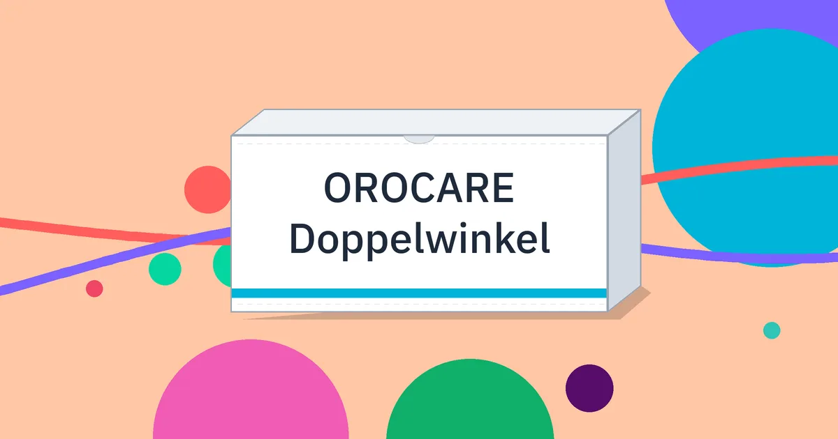 Symbolbild: Packung mit der Aufschrift OROCARE Doppelwinkel (PZN 17432270) – Verfügbarkeit und Bezug in Apotheken in Frankfurt am Main