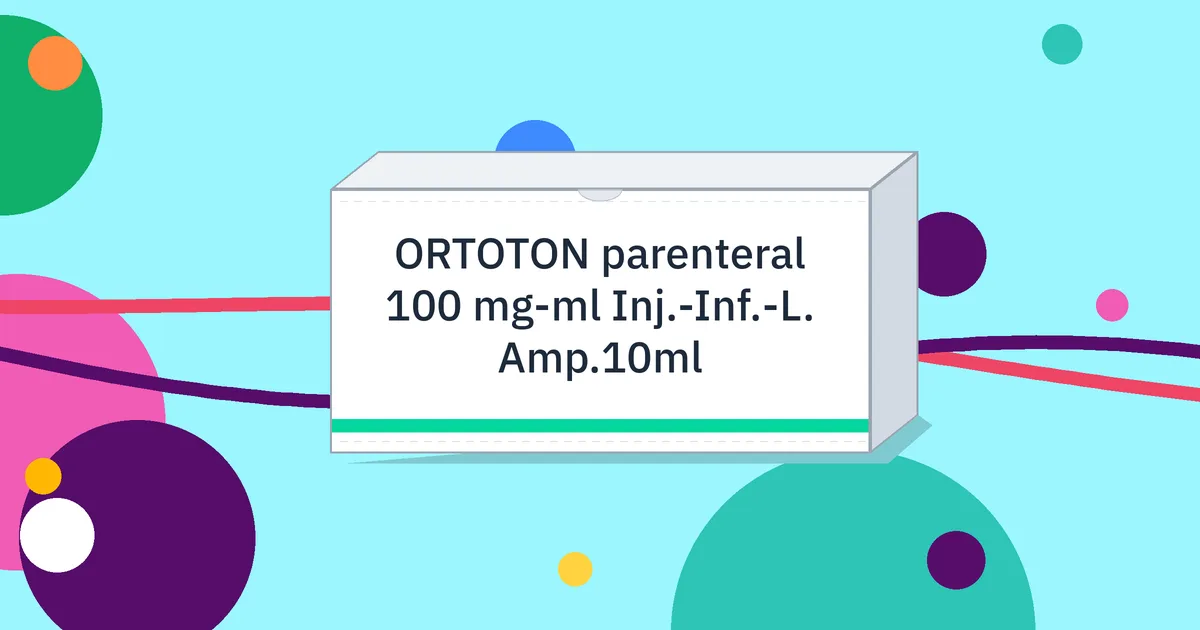 Symbolbild: Packung mit der Aufschrift ORTOTON parenteral 100 mg-ml Inj.-Inf.-L. Amp.10ml (PZN 18131205) – Verfügbarkeit und Bezug in Apotheken in Frankfurt am Main