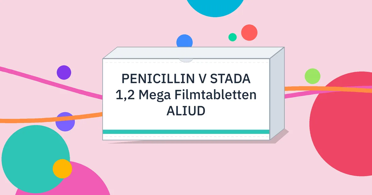 Symbolbild: Packung mit der Aufschrift PENICILLIN V STADA 1,2 Mega Filmtabletten ALIUD (PZN 10920776) – Verfügbarkeit und Bezug in Apotheken in Frankfurt am Main