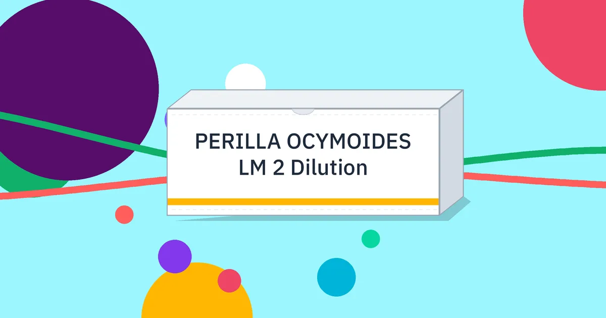 Symbolbild: Packung mit der Aufschrift PERILLA OCYMOIDES LM 2 Dilution (PZN 13634976) – Verfügbarkeit und Bezug in Apotheken in Frankfurt am Main
