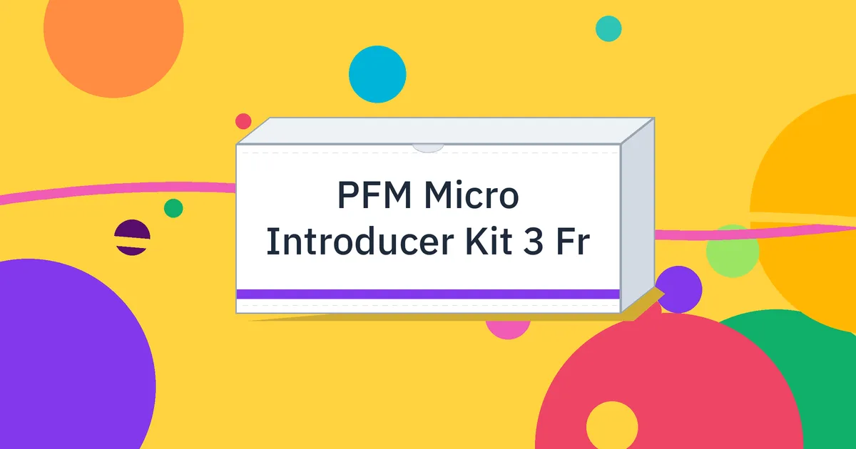 Symbolbild: Packung mit der Aufschrift PFM Micro Introducer Kit 3 Fr (PZN 11165690) – Verfügbarkeit und Bezug in Apotheken in Frankfurt am Main