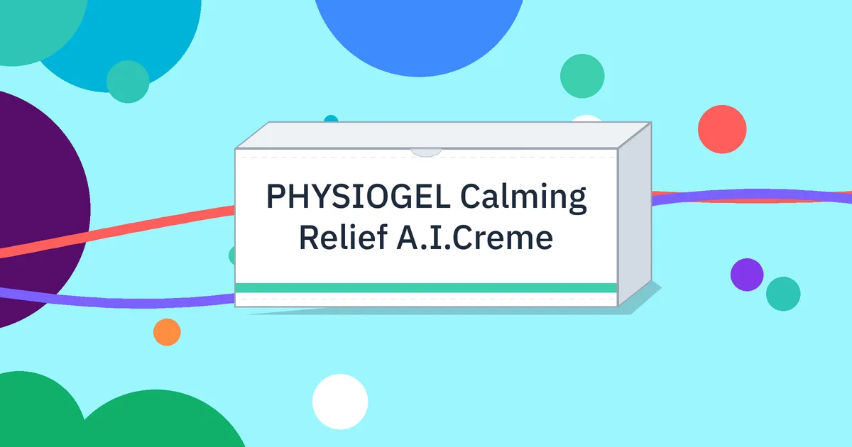 Symbolbild: Packung mit der Aufschrift PHYSIOGEL Calming Relief A.I.Creme (PZN 04357472) – Verfügbarkeit und Bezug in Apotheken in Frankfurt am Main