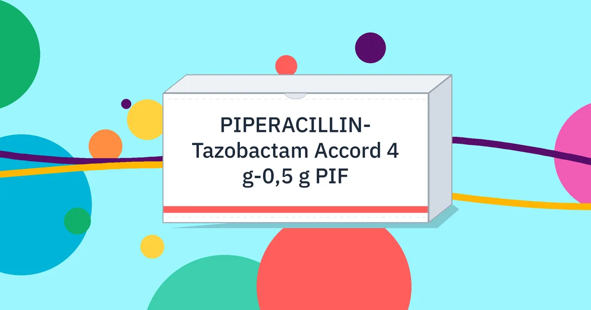 Symbolbild: Packung mit der Aufschrift PIPERACILLIN-Tazobactam Accord 4 g-0,5 g PIF (PZN 15635454) – Verfügbarkeit und Bezug in Apotheken in Frankfurt am Main