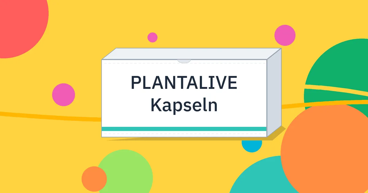 Symbolbild: Packung mit der Aufschrift PLANTALIVE Kapseln (PZN 19879319) – Verfügbarkeit und Bezug in Apotheken in Frankfurt am Main