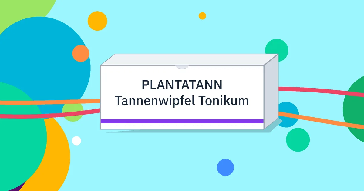 Symbolbild: Packung mit der Aufschrift PLANTATANN Tannenwipfel Tonikum (PZN 18020635) – Verfügbarkeit und Bezug in Apotheken in Frankfurt am Main