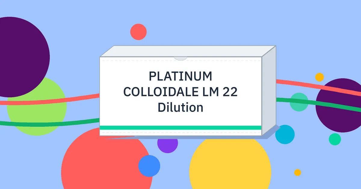 Symbolbild: Packung mit der Aufschrift PLATINUM COLLOIDALE LM 22 Dilution (PZN 13038010) – Verfügbarkeit und Bezug in Apotheken in Frankfurt am Main