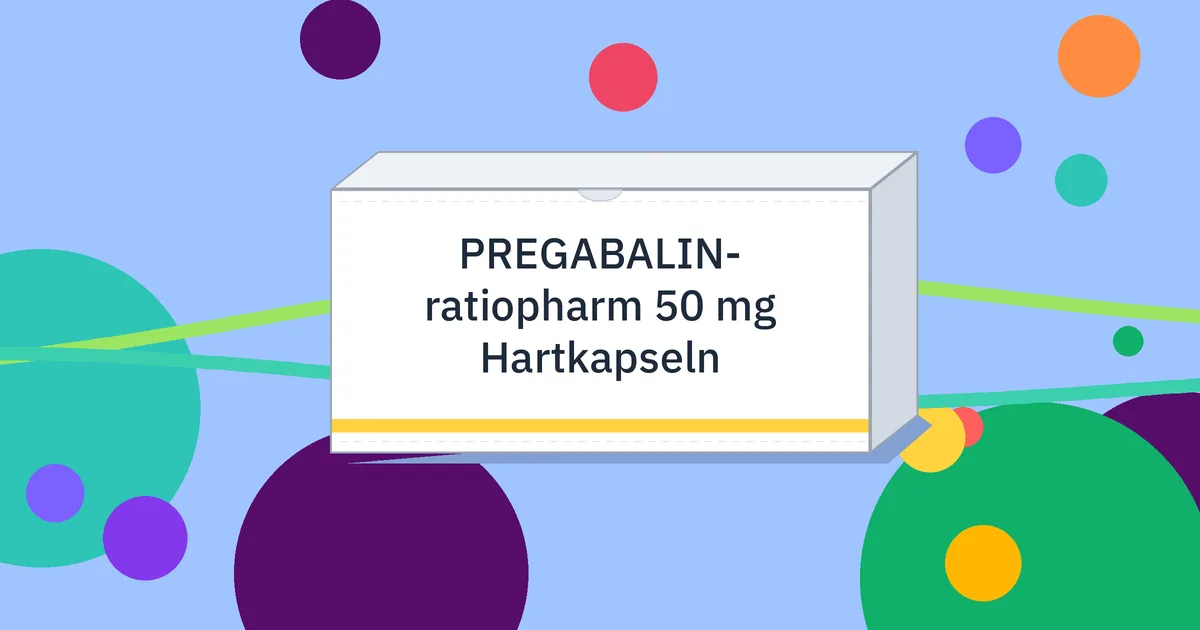 Symbolbild: Packung mit der Aufschrift PREGABALIN-ratiopharm 50 mg Hartkapseln (PZN 10328799) – Verfügbarkeit und Bezug in Apotheken in Frankfurt am Main