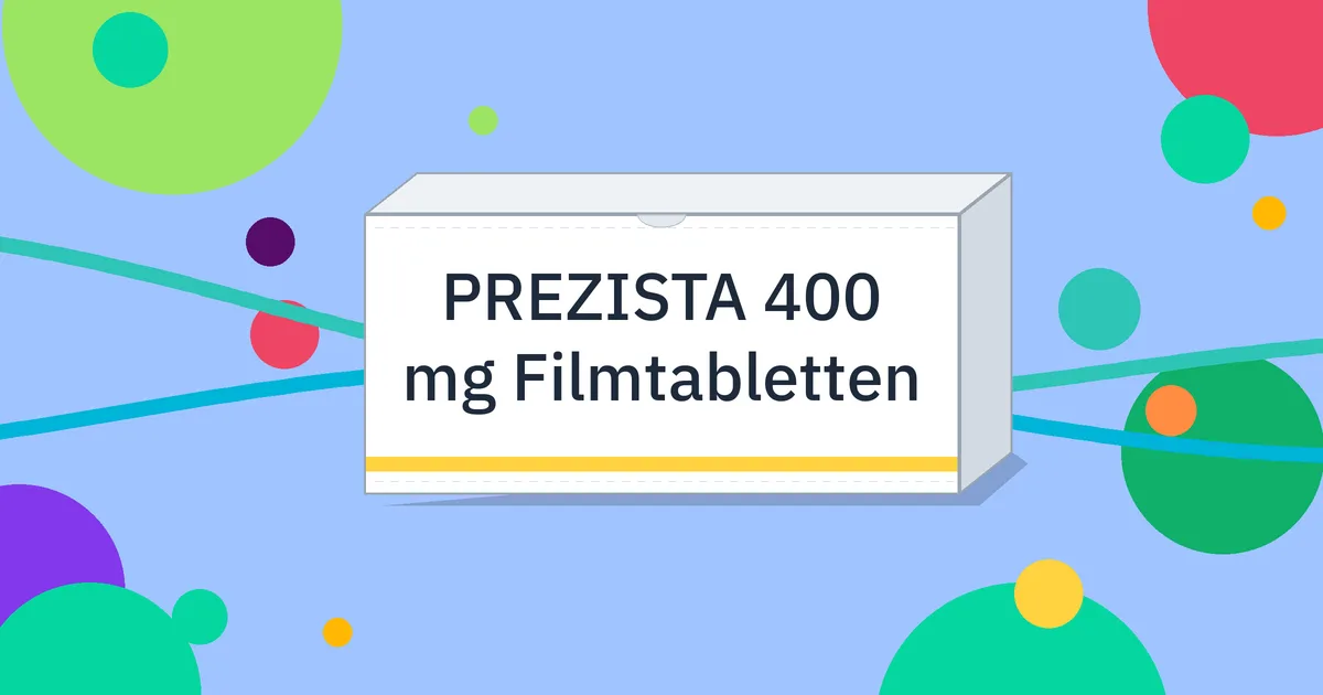 Symbolbild: Packung mit der Aufschrift PREZISTA 400 mg Filmtabletten (PZN 02918601) – Verfügbarkeit und Bezug in Apotheken in Frankfurt am Main