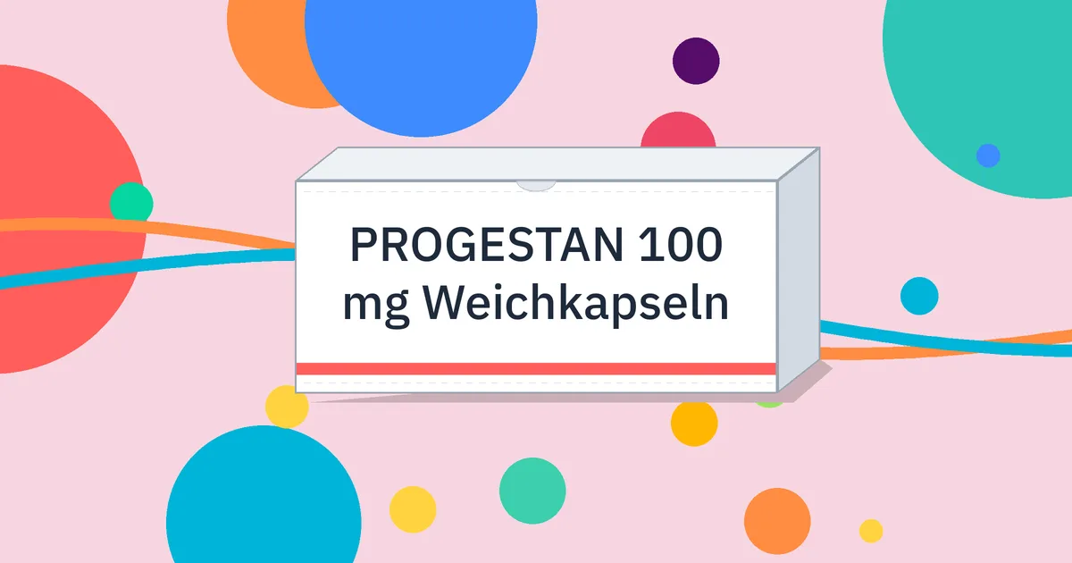 Symbolbild: Packung mit der Aufschrift PROGESTAN 100 mg Weichkapseln (PZN 10839212) – Verfügbarkeit und Bezug in Apotheken in Frankfurt am Main