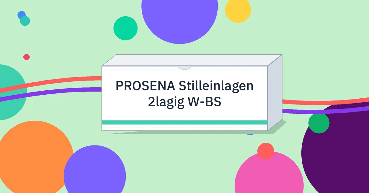 Symbolbild: Packung mit der Aufschrift PROSENA Stilleinlagen 2lagig W-BS (PZN 06982702) – Verfügbarkeit und Bezug in Apotheken in Frankfurt am Main