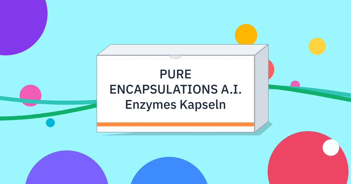 Symbolbild: Packung mit der Aufschrift PURE ENCAPSULATIONS A.I. Enzymes Kapseln (PZN 02788251) – Verfügbarkeit und Bezug in Apotheken in Frankfurt am Main