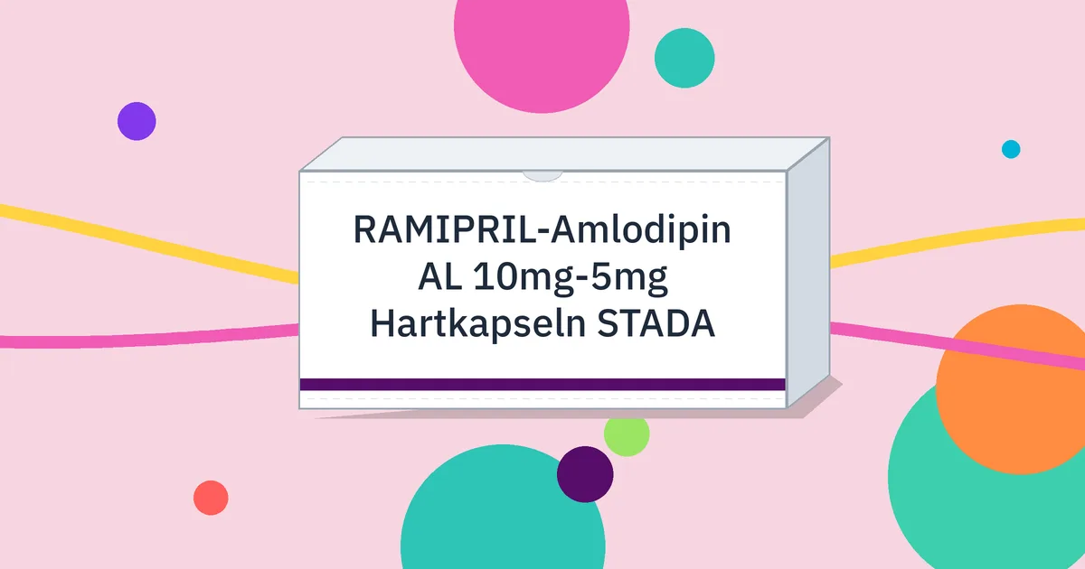 Symbolbild: Packung mit der Aufschrift RAMIPRIL-Amlodipin AL 10mg-5mg Hartkapseln STADA (PZN 19818631) – Verfügbarkeit und Bezug in Apotheken in Frankfurt am Main