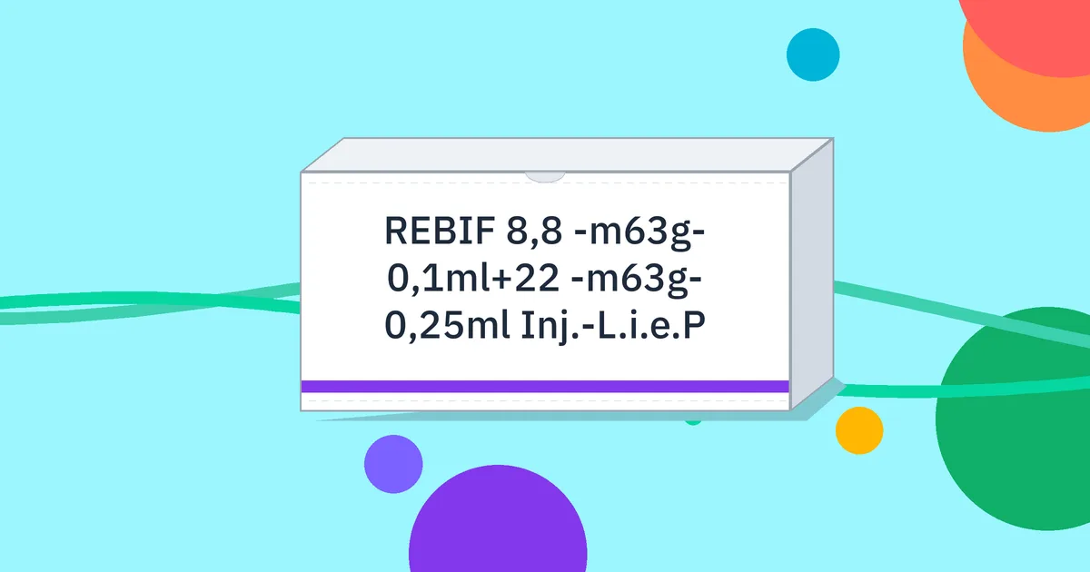 Symbolbild: Packung mit der Aufschrift REBIF 8,8 -m63g-0,1ml+22 -m63g-0,25ml Inj.-L.i.e.P (PZN 05352778) – Verfügbarkeit und Bezug in Apotheken in Frankfurt am Main