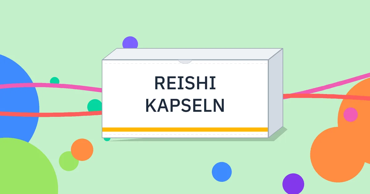 Symbolbild: Packung mit der Aufschrift REISHI KAPSELN (PZN 07749155) – Verfügbarkeit und Bezug in Apotheken in Frankfurt am Main