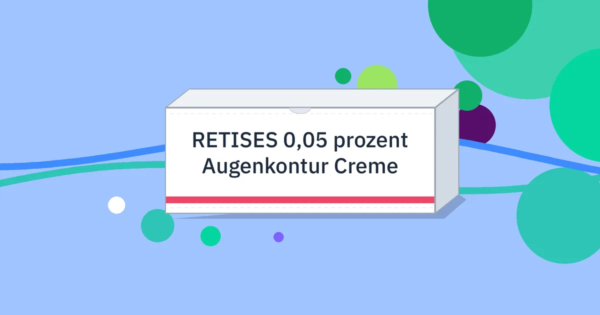 Symbolbild: Packung mit der Aufschrift RETISES 0,05 prozent Augenkontur Creme (PZN 18099051) – Verfügbarkeit und Bezug in Apotheken in Frankfurt am Main