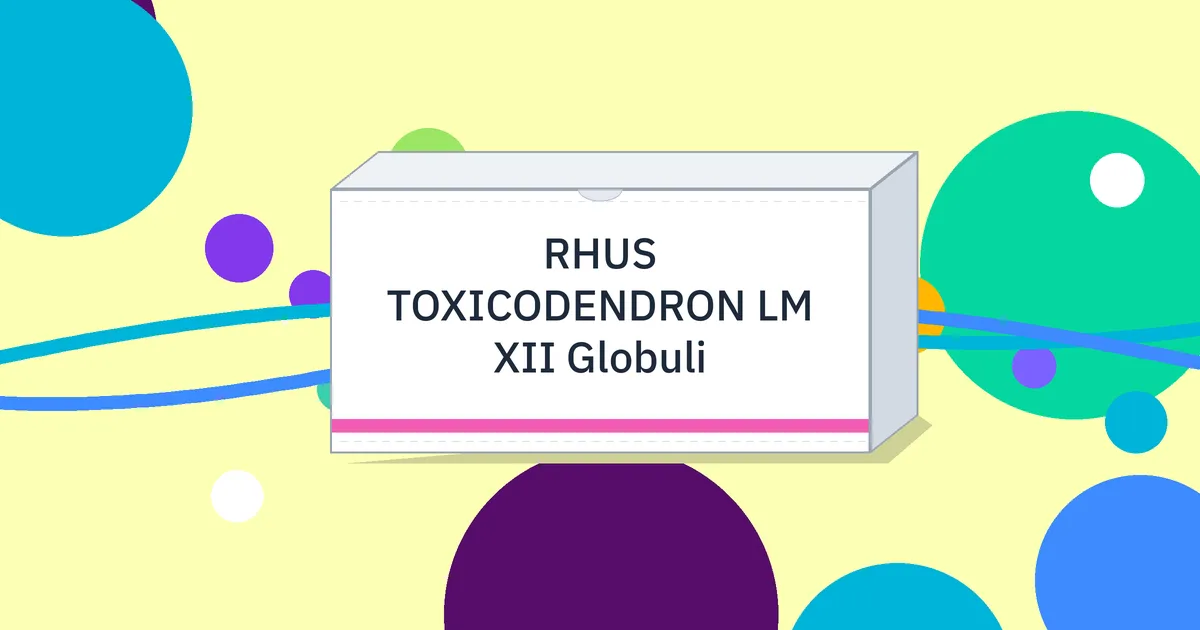 Symbolbild: Packung mit der Aufschrift RHUS TOXICODENDRON LM XII Globuli (PZN 02678769) – Verfügbarkeit und Bezug in Apotheken in Frankfurt am Main