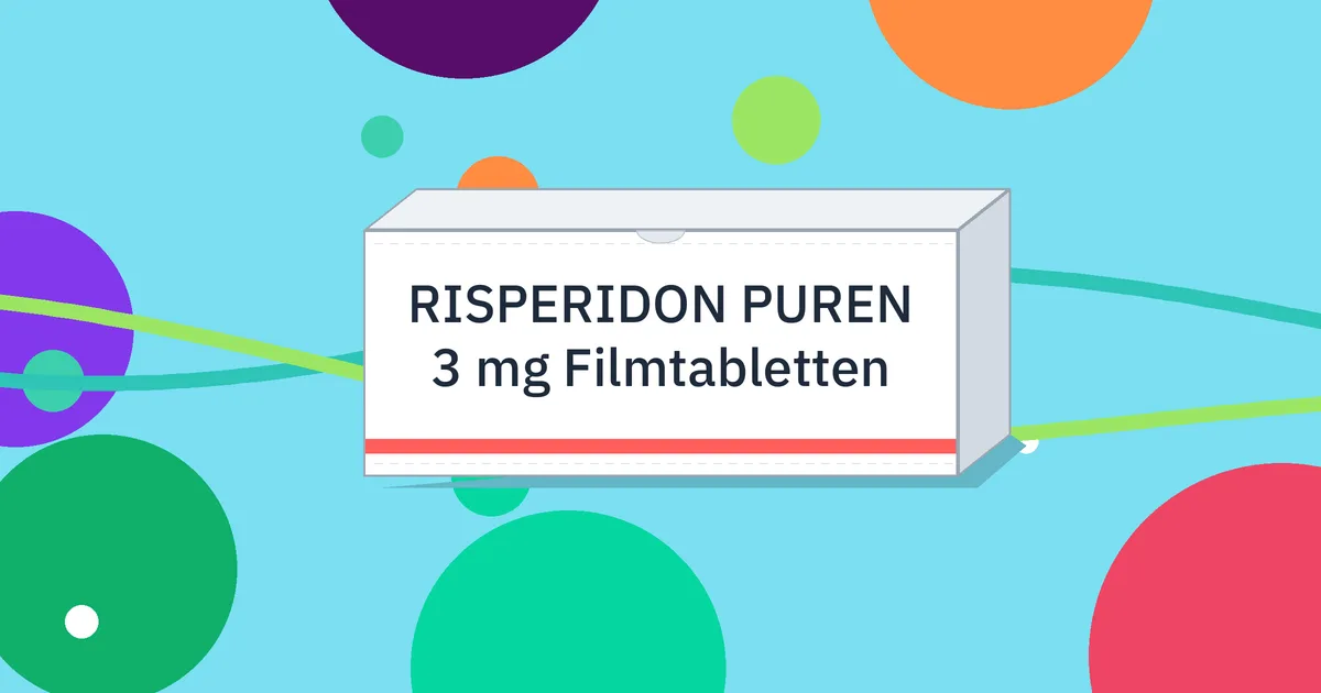 Symbolbild: Packung mit der Aufschrift RISPERIDON PUREN 3 mg Filmtabletten (PZN 11358182) – Verfügbarkeit und Bezug in Apotheken in Frankfurt am Main