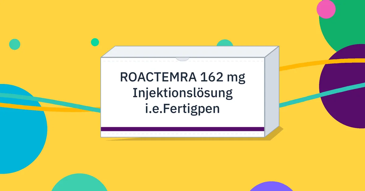 Symbolbild: Packung mit der Aufschrift ROACTEMRA 162 mg Injektionslösung i.e.Fertigpen (PZN 17396120) – Verfügbarkeit und Bezug in Apotheken in Frankfurt am Main